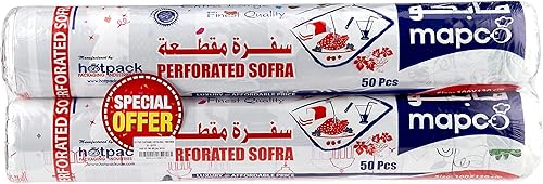 Hotpack Disposable Sofra Roll Perforated 50 Sheets 100x120cm, Pack of 2 price in Saudi Arabia ...