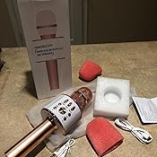 Amazon.com: Karaoke Microphone, Wireless Bluetooth Micophone for kids 4 ...