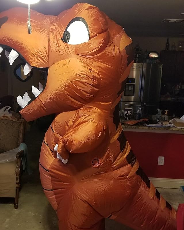 Inflatable Animated Orange Dinosaur Costume - Joyfy - One Stop Shop for ...