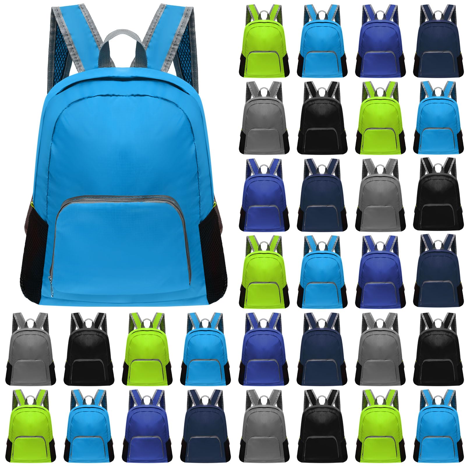 Patelai 48 Pcs Back Packs Bulk for Kids Classic Bookbags 17 Inch ...