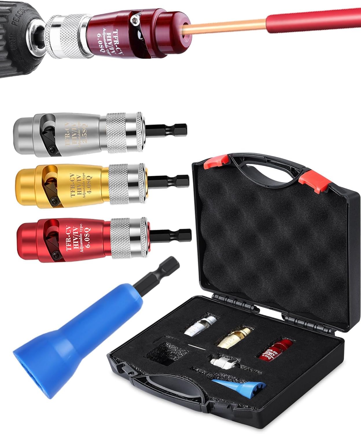 Efekol 5 in 1 Wire Twister Tool for Drill Set, Quickly Drill Wire ...