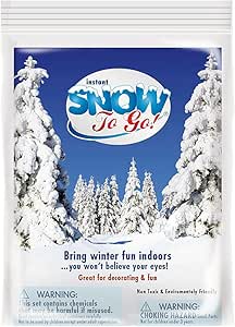 Amazon.com: Instant Snow to Go (Makes 1 Gallon Snow Decoration) : Home ...