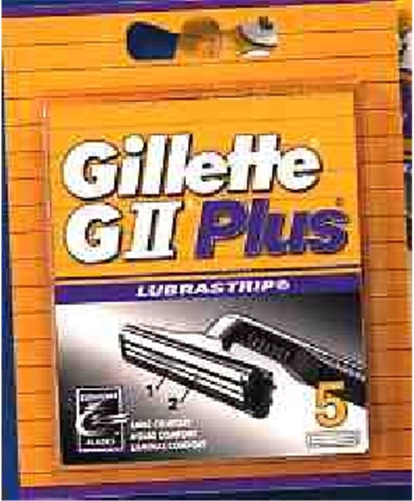 Gillette GII Plus - Set of 5 Men's Razor Replacement Blades: Amazon.co ...