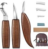 Stubai 510521 Sharp/Straight Chip-Carving Knife, Silver/Beige, 50 mm ...