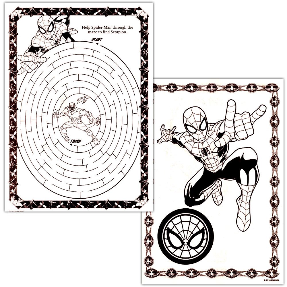 Mua Marvel Spiderman Ultimate Coloring Book Set -- 3 Spiderman Activity ...