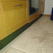 PVC kitchen kickboard plinth 150mm 1500mm colour: black gloss: Amazon ...
