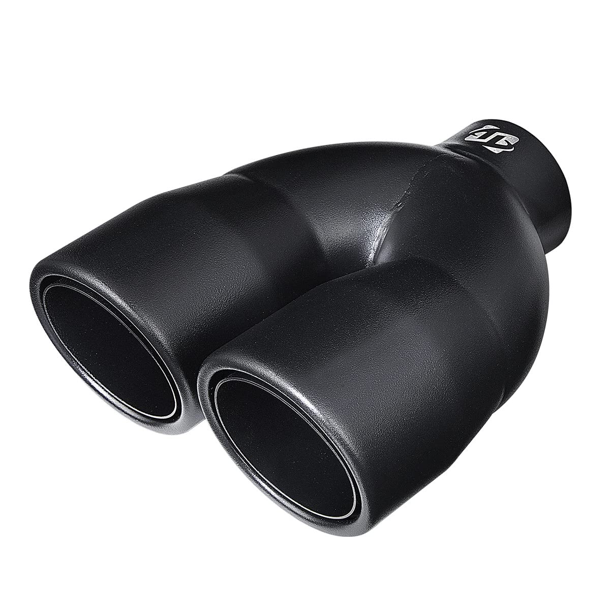 Black Dual Exhaust tip - 2.5" ID x 7"OD x 8.5"L - Double Wall Weld On ...