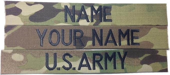 Collectibles With Fastener 3 Piece ACU Name US ARMY Tape Set Military 