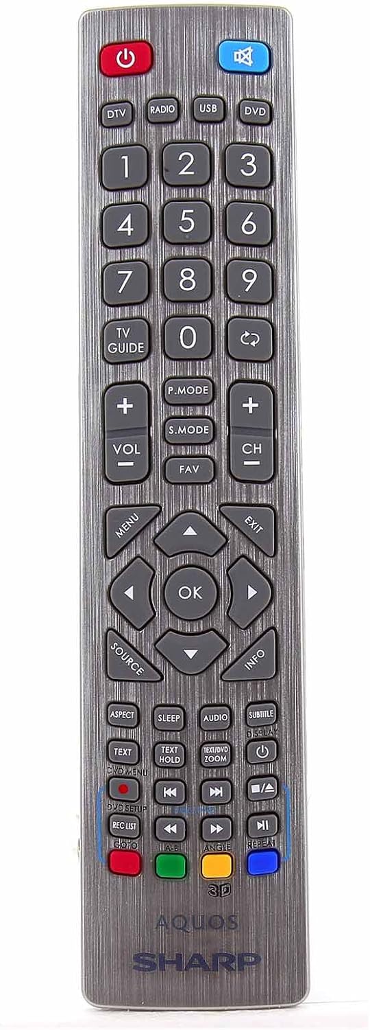 Sharp Aquos SHW/RMC/0105 Genuine Remote Control for LCD LED 3D HD Smart ...