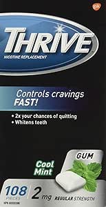 Thrive Nicotine Gum, 2mg: Amazon.ca: Health & Personal Care