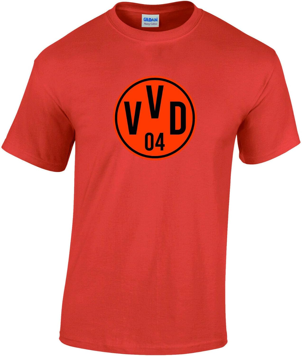 LFC VVD Virgil Van Dijk Printed T Shirt (Orange, Large): Amazon.co.uk ...