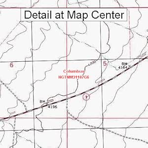 Amazon.com : USGS Topographic Quadrangle Map - Columbus, New Mexico ...
