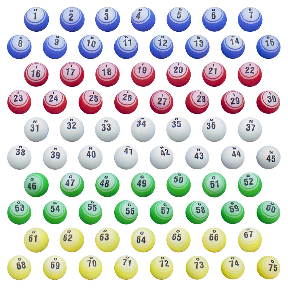 Real Suministros De Bingo Set De Bingo Profesional Bolas Para Gran 