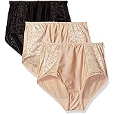 Bali Women's Double Support Hi Cut Brief Panty - 3 Pack DFDBH3 ...
