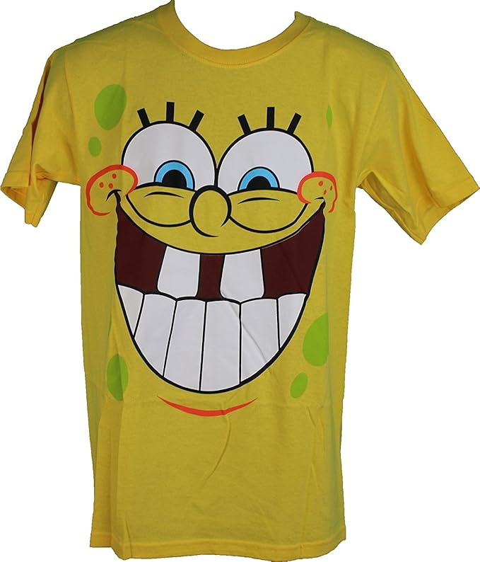 Amazon.com: Nickelodeon Spongebob Squarepants "Big Smiling Face" Tee ...