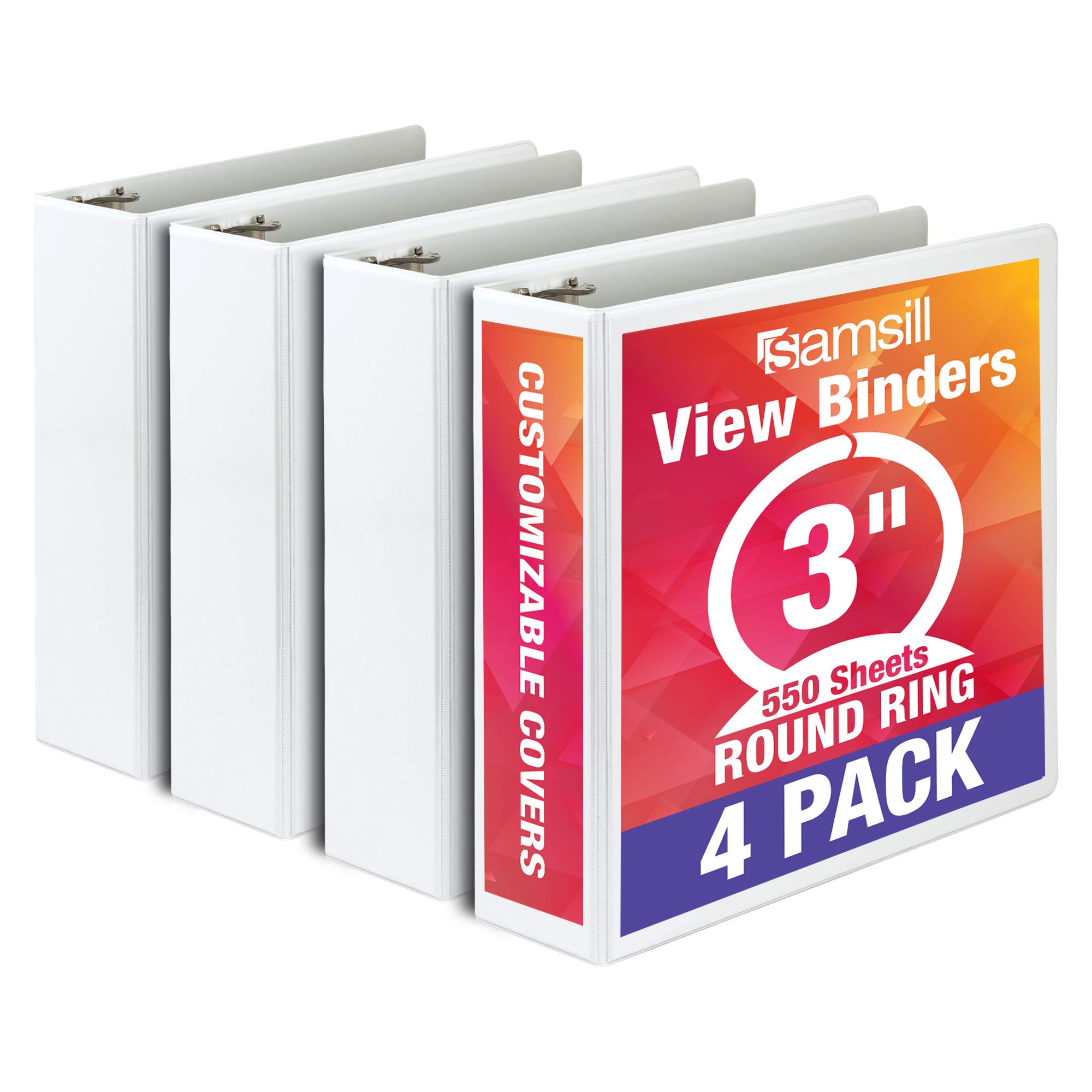 Buy Samsill Economy 3 Inch 3 Ring Binder Made In The USA Round Ring Buy Samsill Economy 3 Inch 3 Ring Binder Made In The USA Round Ring