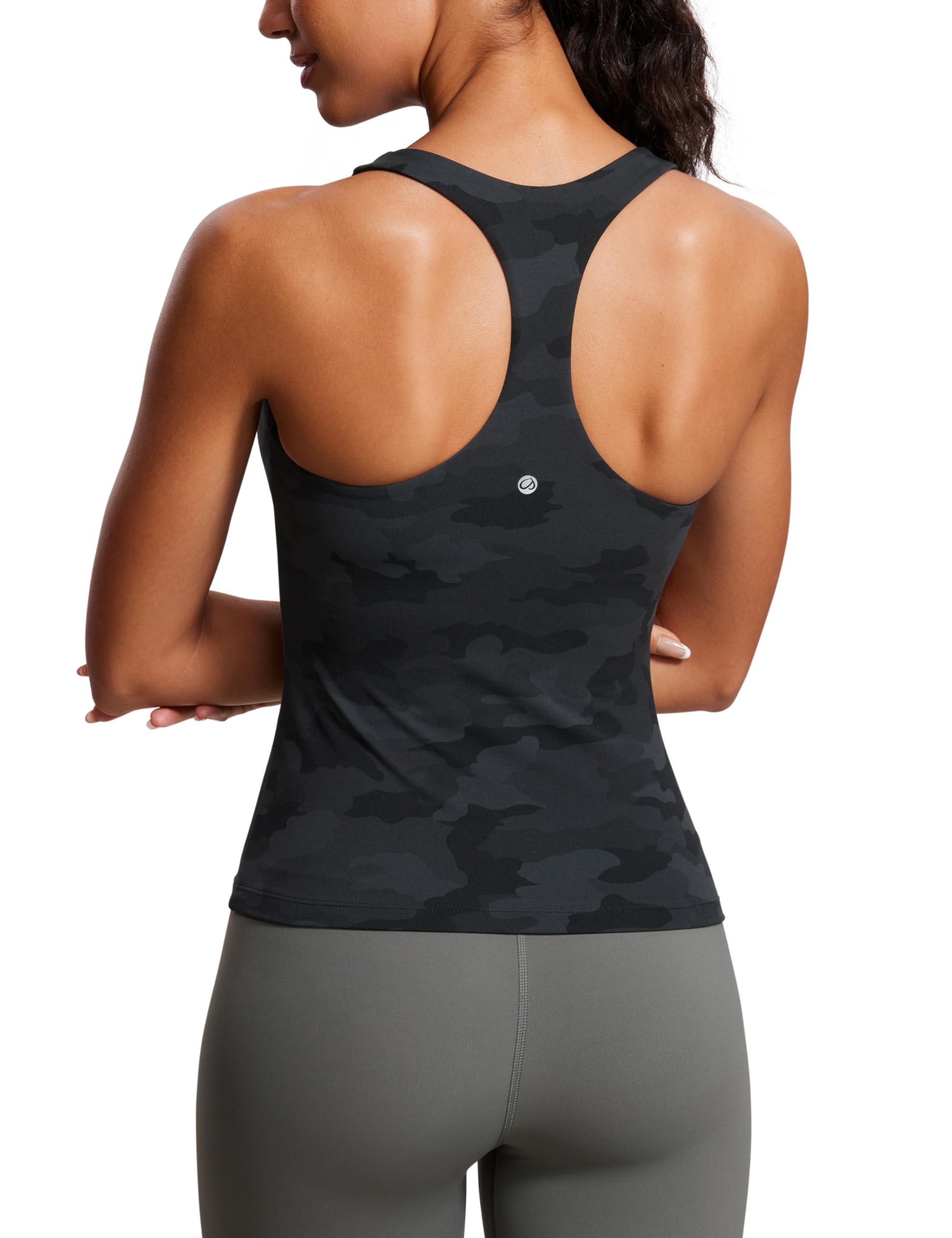 CRZ YOGA Butterluxe Workout Tank Tops for Women Built in Bras Padded ...