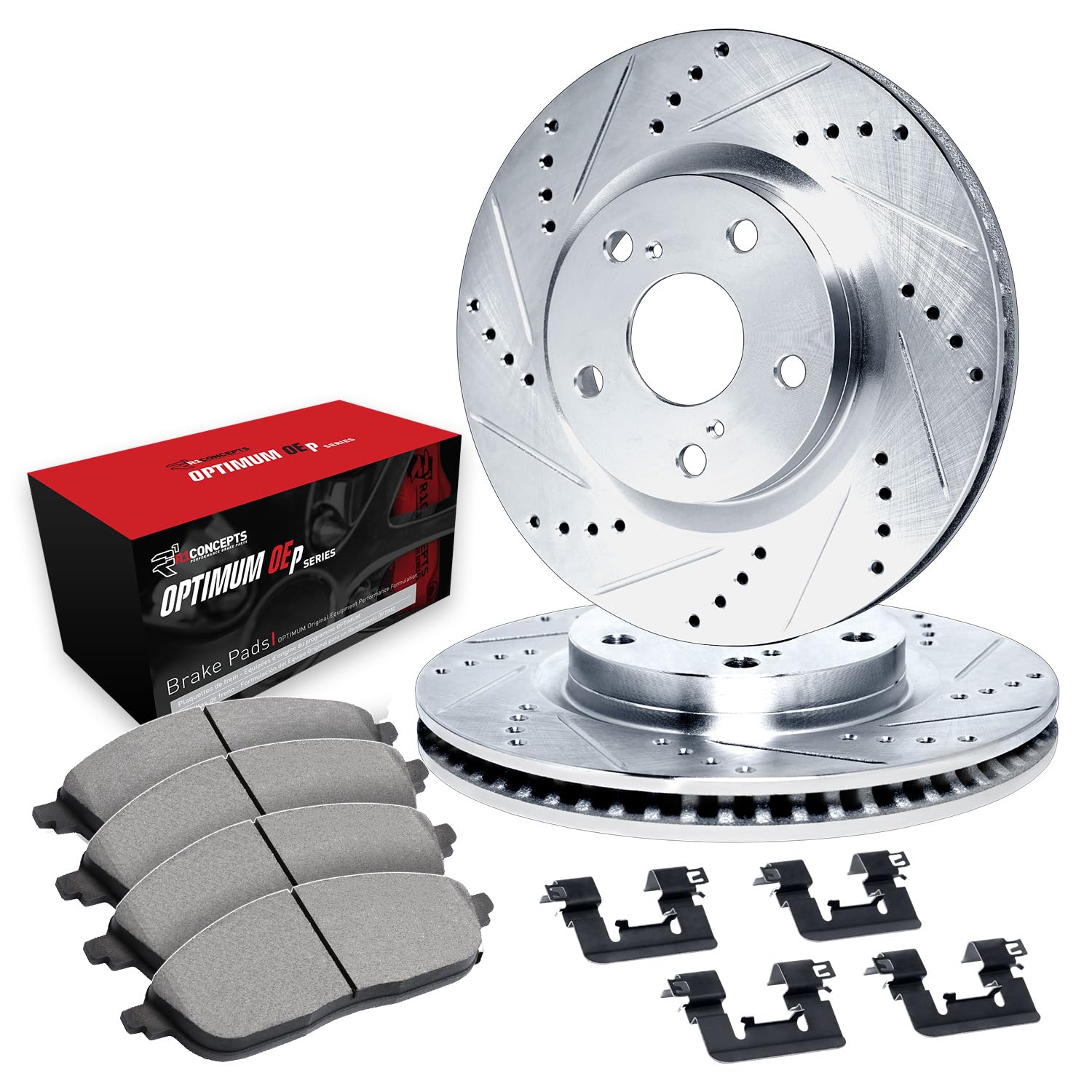 R1 Concepts Front Brakes and Rotors Kit |Front Brake Pads| Brake Rotors ...