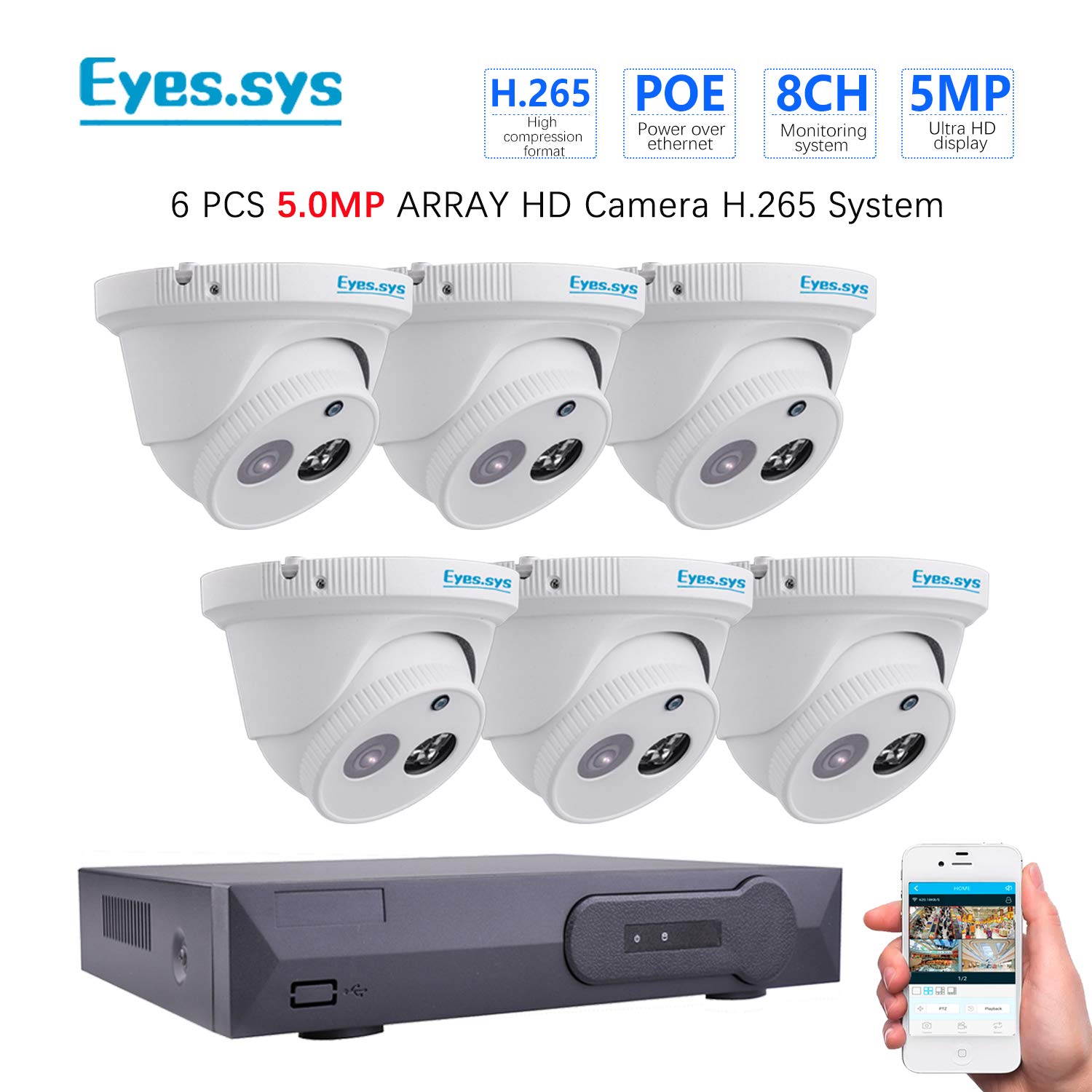 Eyes Sys H 265 5 0mp 2560x1920p Full Hd Array | Desertcart INDIA