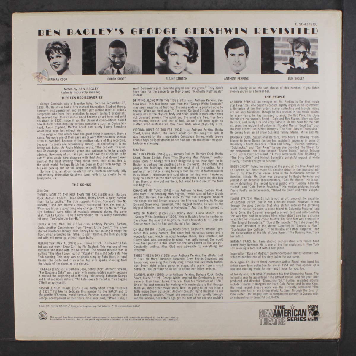 Ben Bagley - Ben Bagley’s George Gershwin Revisited Lyrics and ...