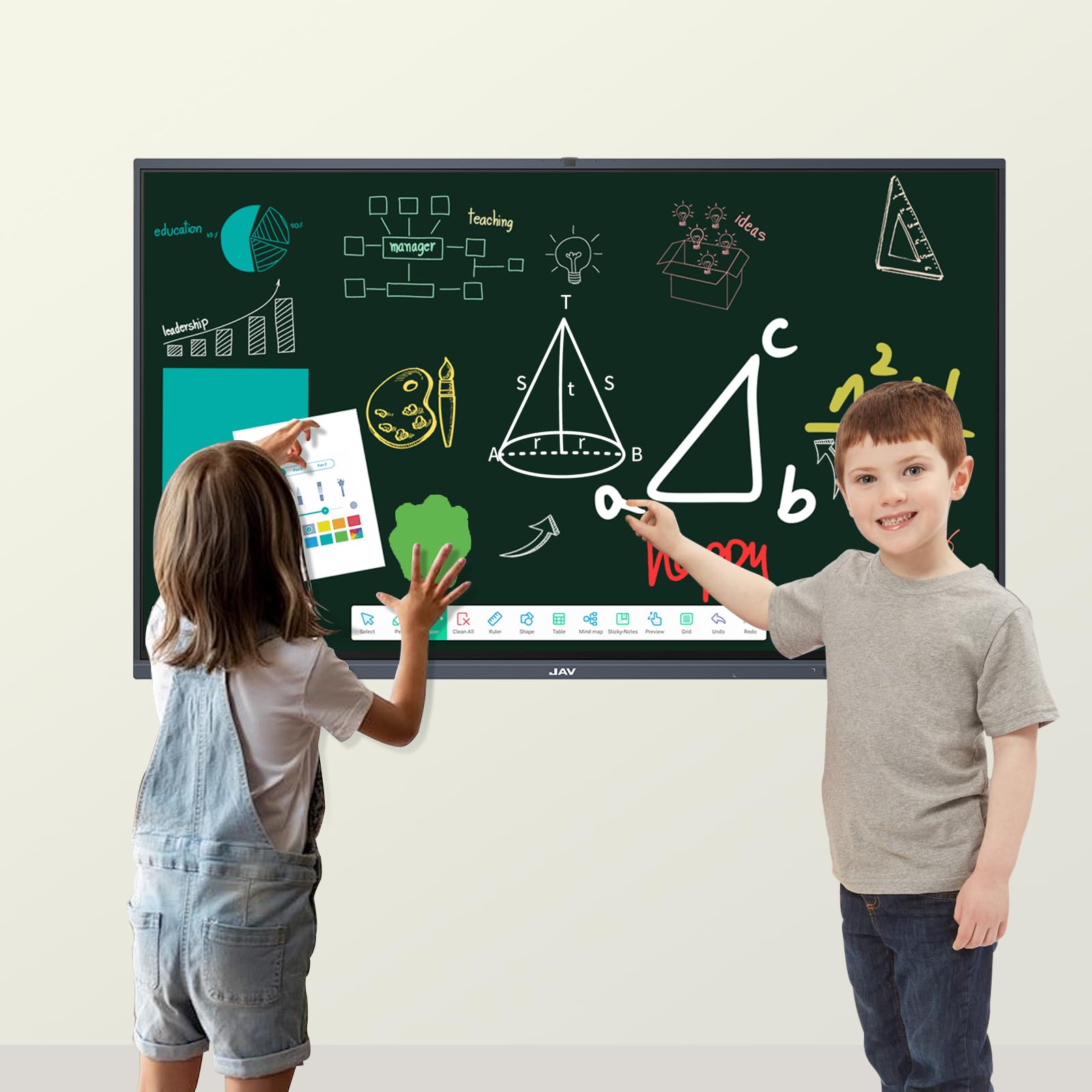 Mua JAV Interactive Whiteboard, 55'' 4K UHD Digital Whiteboard, Interactive Touch Screen ...