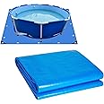Amazon.com : 12Ft Square Swimming Pool Ground Cloth, Waterproof Heavy ...