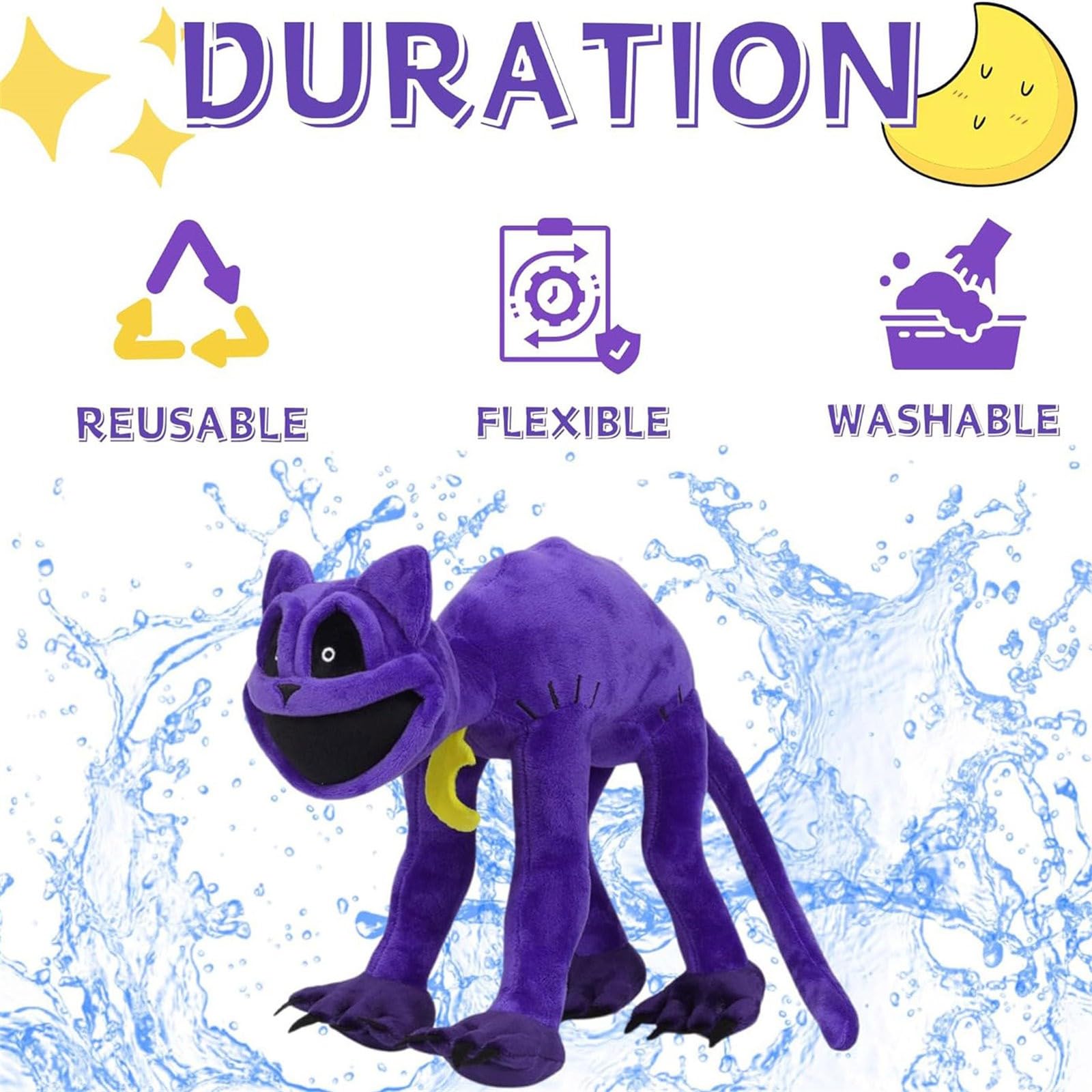 Smiling Critters Plush New Monster Catnap Plush,Smiling Critters Plushies Stuffed Pillow Doll ...