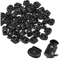 Amazon.com: ERKOON 40 Pieces Plastic Cord Locks End Spring Stopper ...
