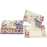 Amazon.com : Punch Studio Set of 12 Boxed Blank Note Cards ~ Pink ...