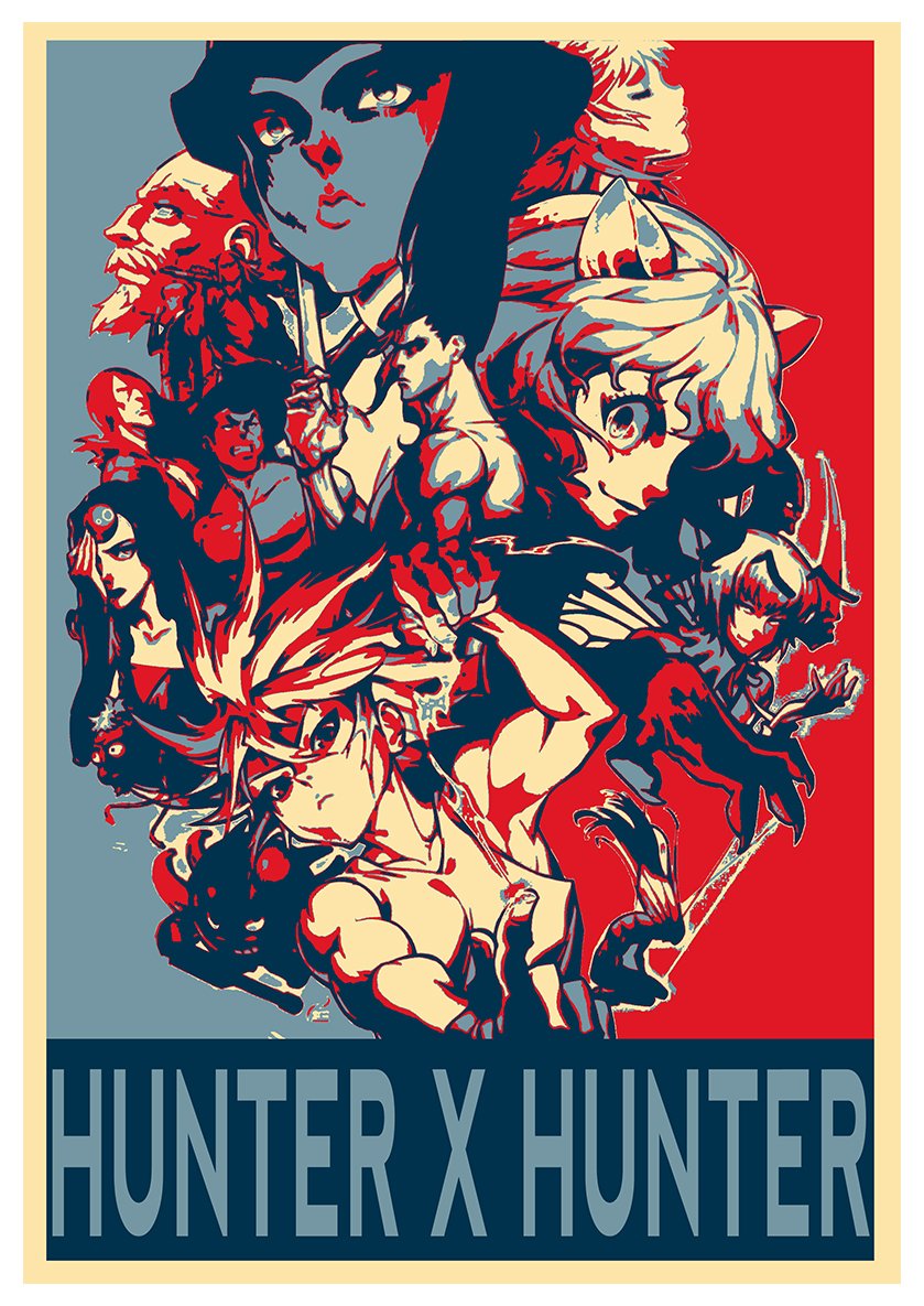 Instabuy Poster Hunter x Hunter Propaganda Characters 42x30 cm A3 ...