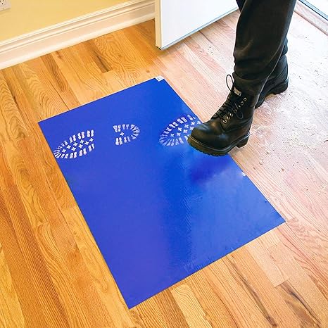 30 Layers Floor Sticky Mats, Disposable Tacky Dust-Removing Adhesive ...