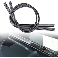 4 Pieces Windshield Wiper Blades Refills, DIY Adjustable Car Windscreen Wiper Rubber Strips ...