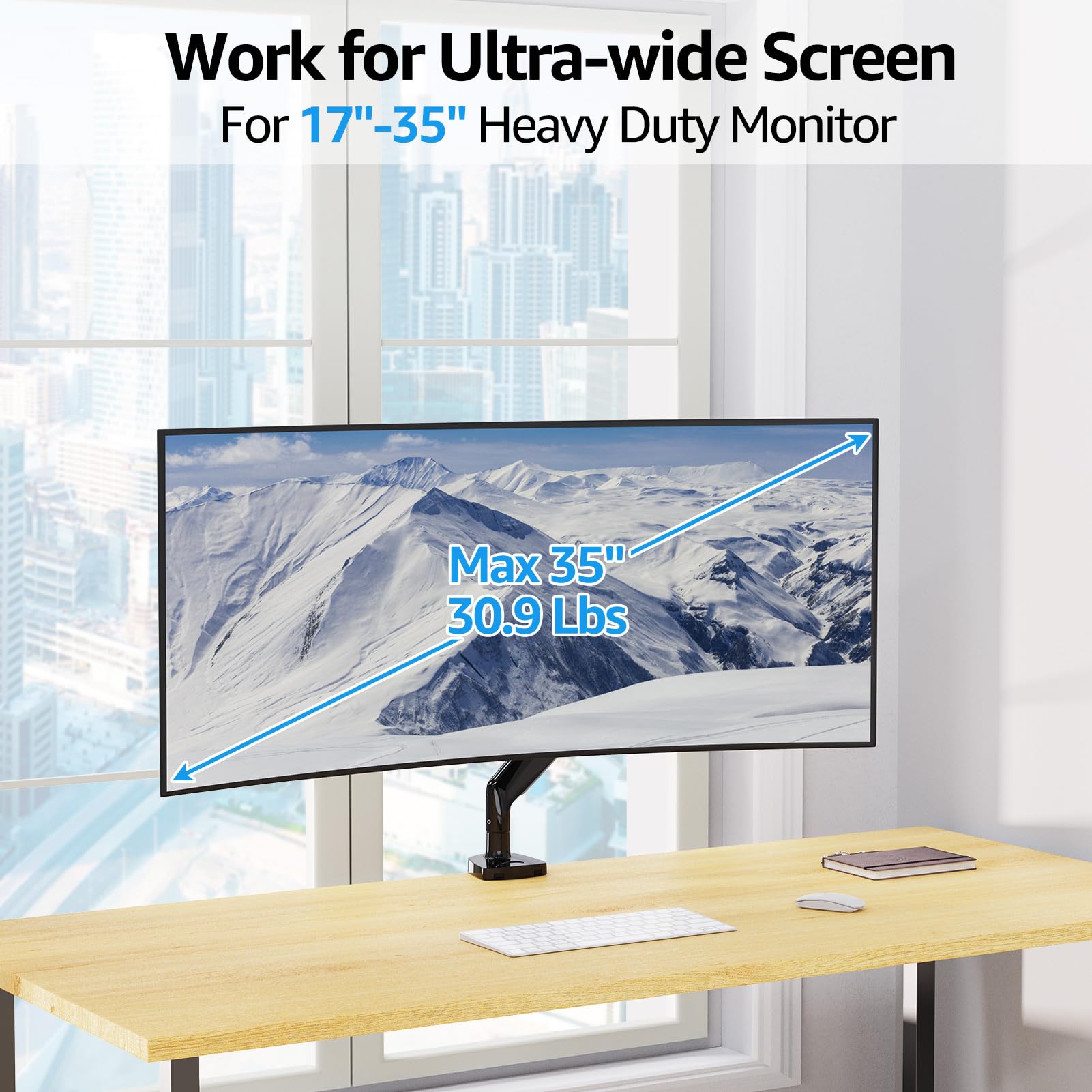 Mua MOUNTUP Ultrawide Single Monitor Arm for Max 40 Inch Screen, Heavy ...