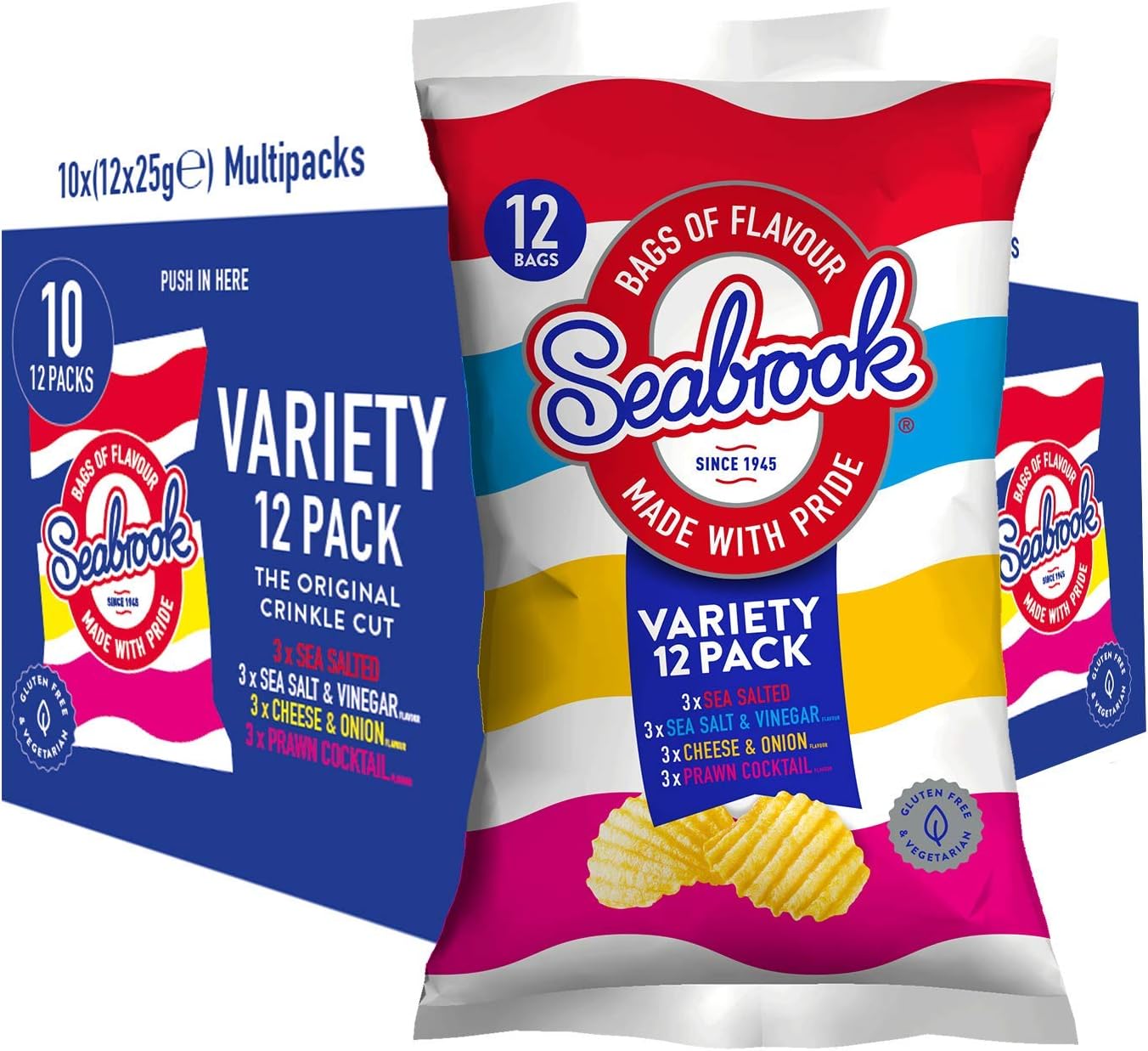 Seabrook Crinkle Cut Crisps 120 Bags (10 x 12 x 25g): Amazon.co.uk: Grocery