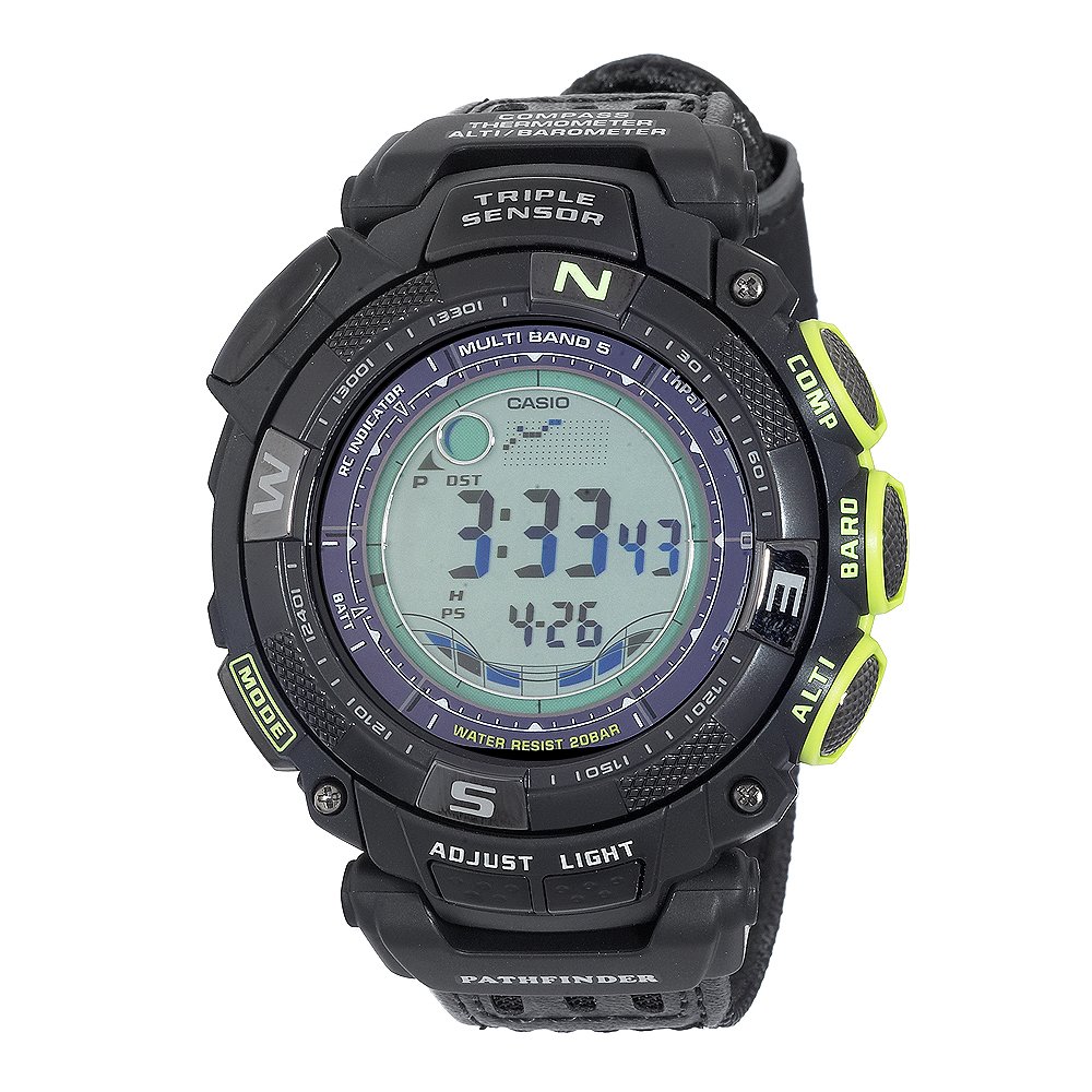 Casio Men's PAW1500GB-3 Pathfinder Multi-Band Atomic Digital Watch ...