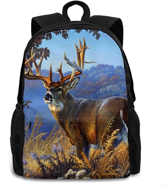 Deer Hunting Backpack for Men Women Travel Lightweight School Bag ...