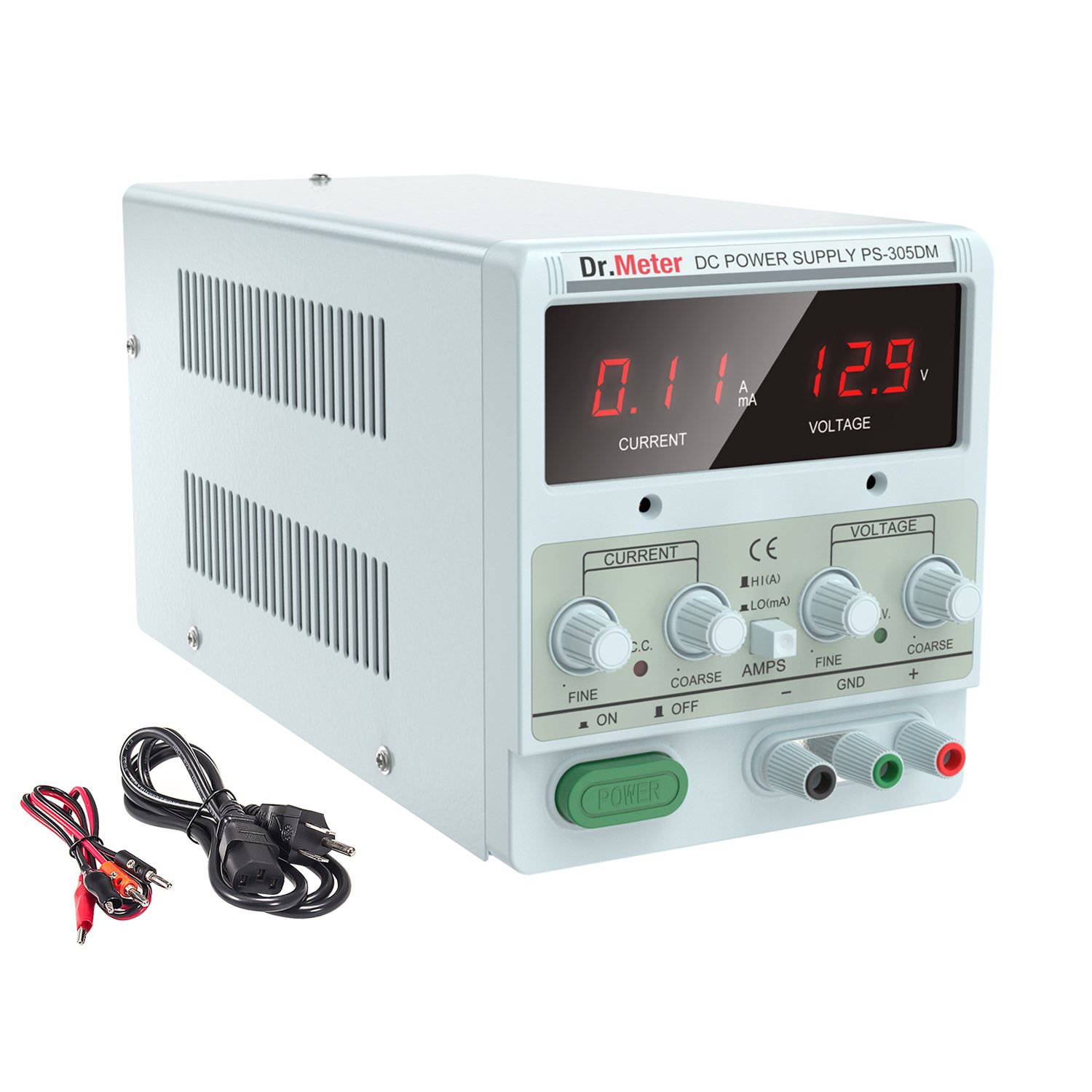 Dr.meter 30V/5A DC Bench Power Supply Single-Output 110V/220V ...