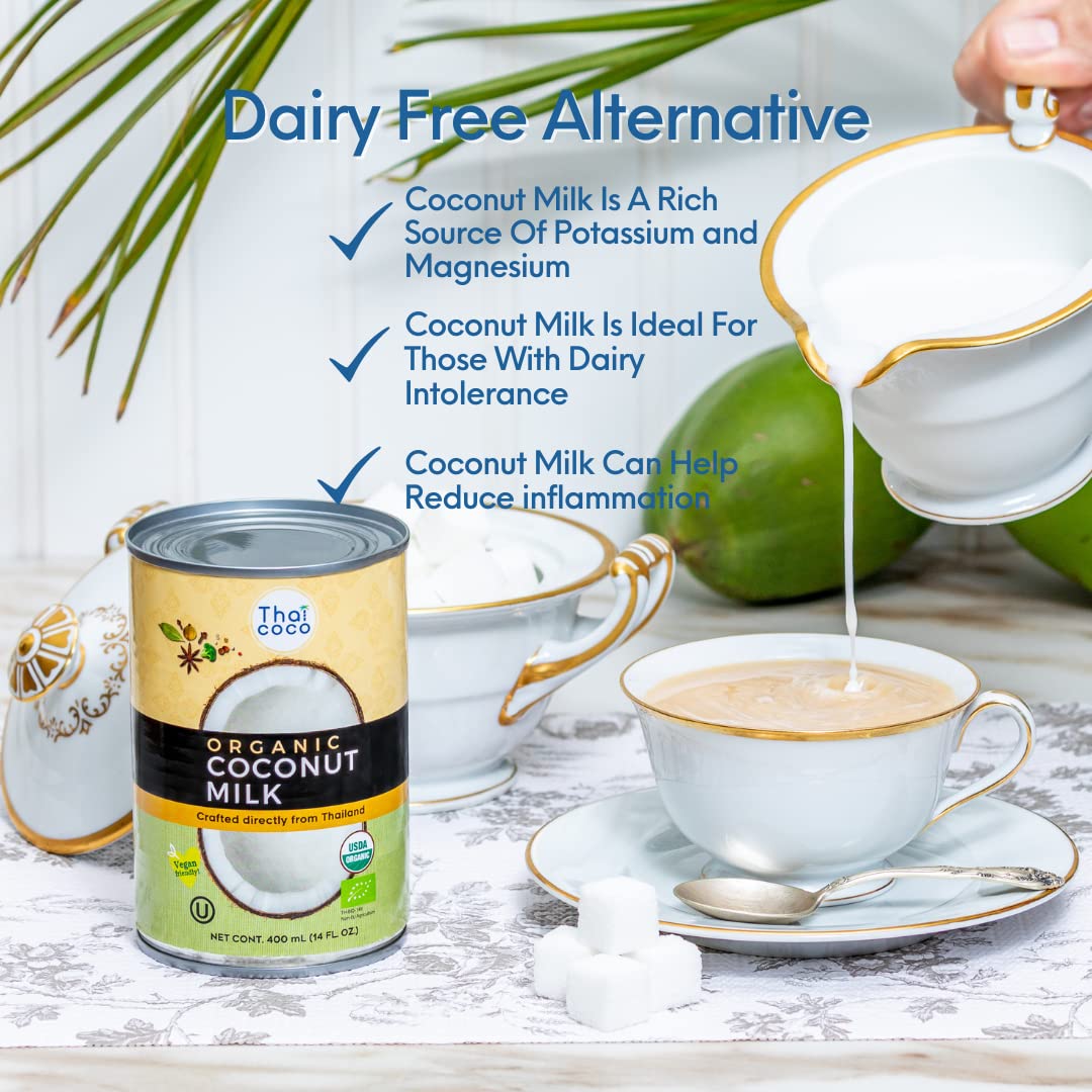 Mua Thai Coco - Organic Coconut Milk Full Fat Unsweetened - 14 fl. oz ...