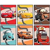 Amazon.com: Cars Movie Posters for Boys Room Decor Unframed Set of 4 (8 ...