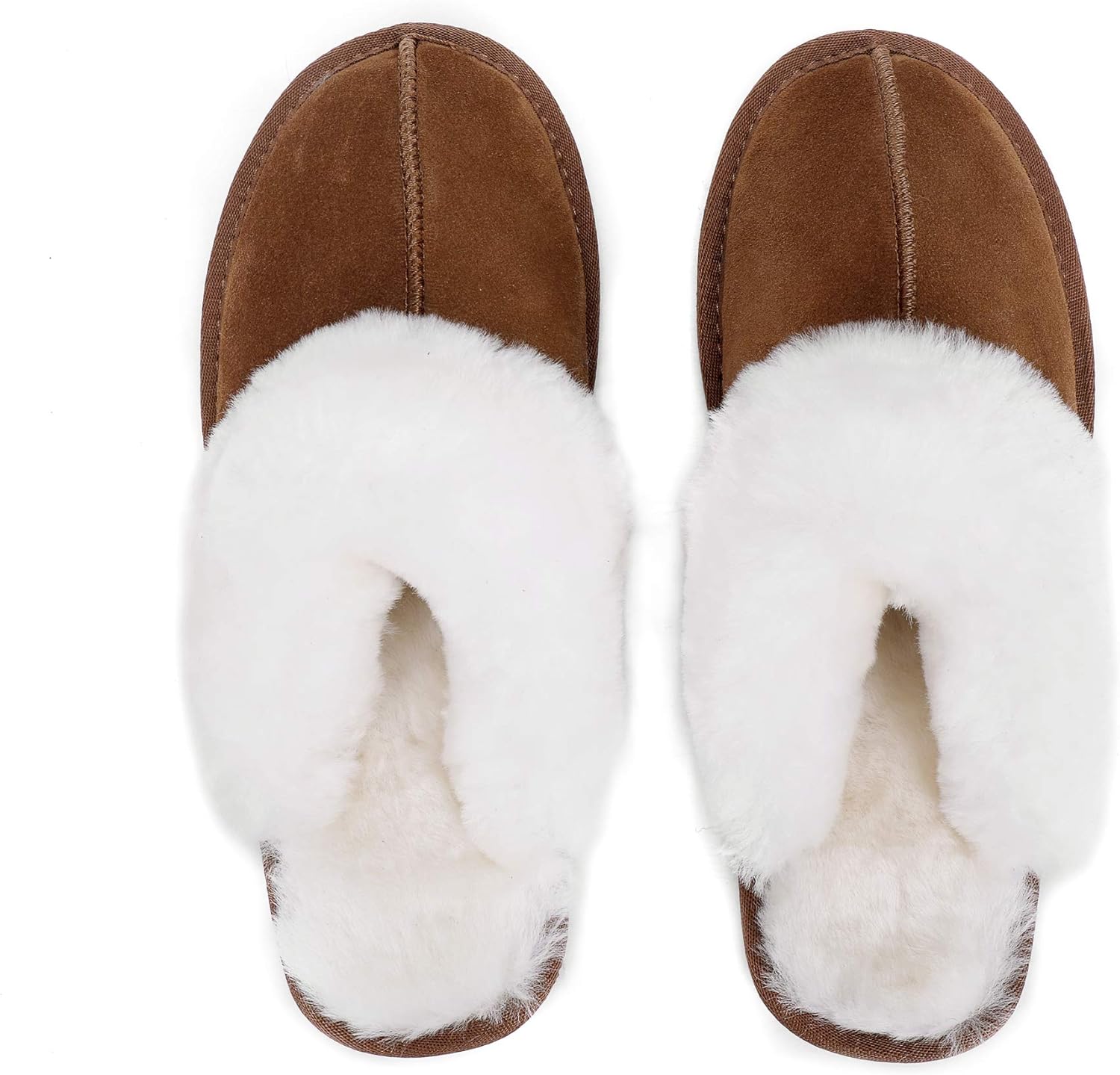 Amazon.com | Mosa Women's Genuine Leather Scuff Australian Sheepskin ...