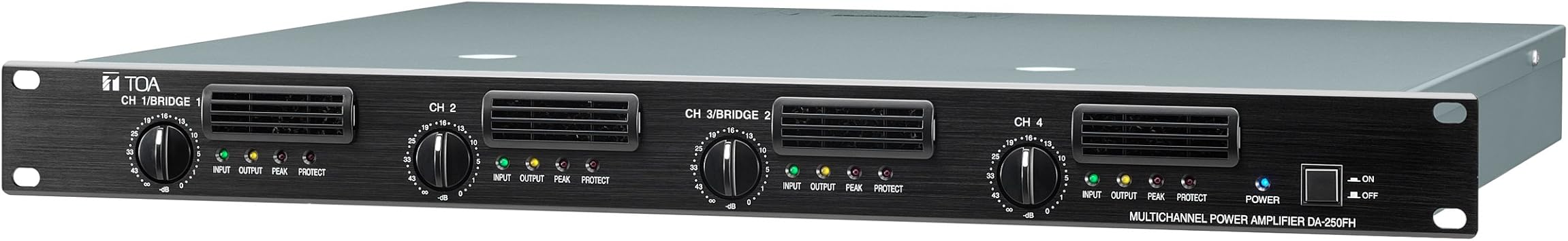 Amazon | TOA デジタルパワーアンプ250WX4ch(40Ω)ハイインピーダンス DA-250FH | ティーオーエー(TOA ...