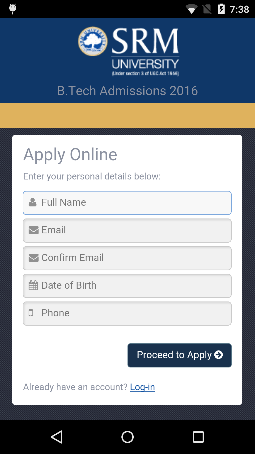 SRM BTech. 2016 Application:Amazon.com:Appstore for Android