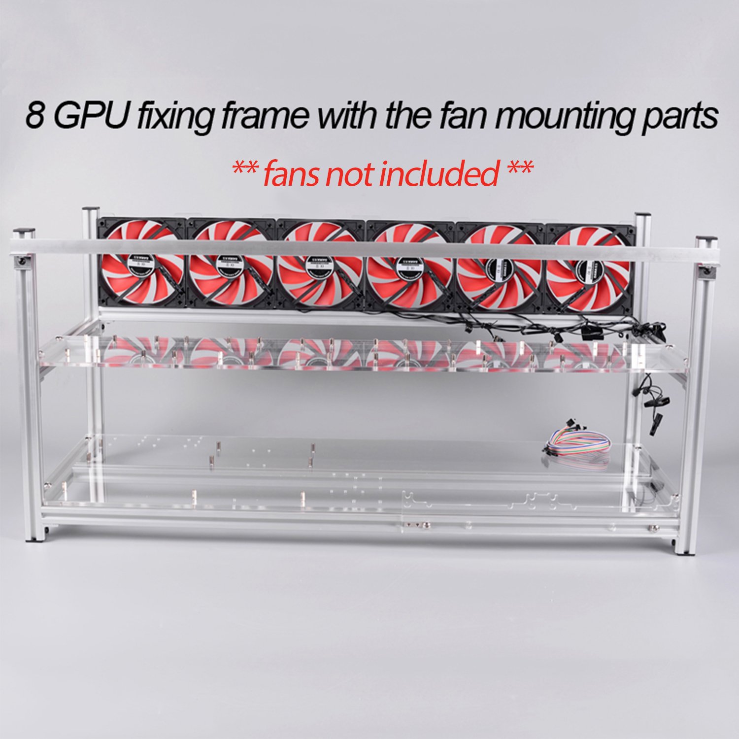 AAAwave 8 GPU Mining Rig Frame - Stackable Open Frame Design Mining Rig ...