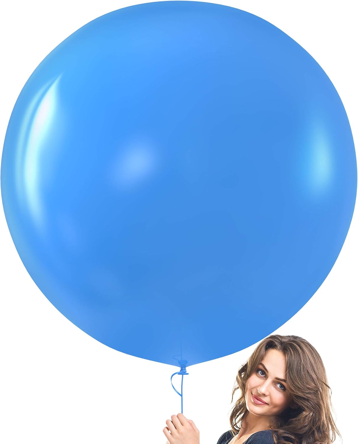 Prextex Light Blue Giant Balloons – 8 Jumbo 36 Inch Light Blue Balloons ...