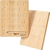 Amazon.com: TIJU Toys Wooden Magnetic Letter Tracing Board - Learn to ...