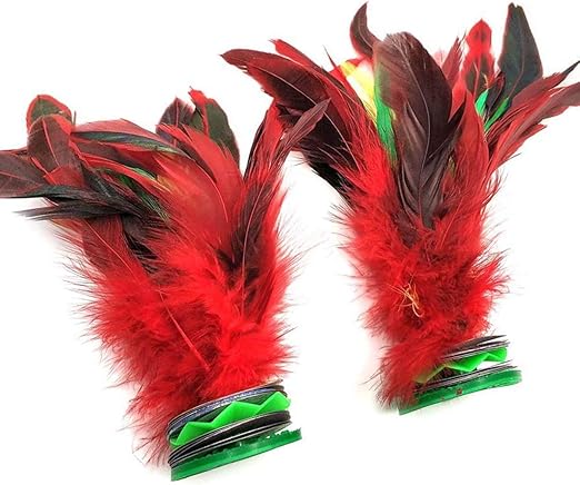 BOBOZHONG Kick Shuttlecock,2pcs Colorful Chinese Jianzi Feather Kicking ...