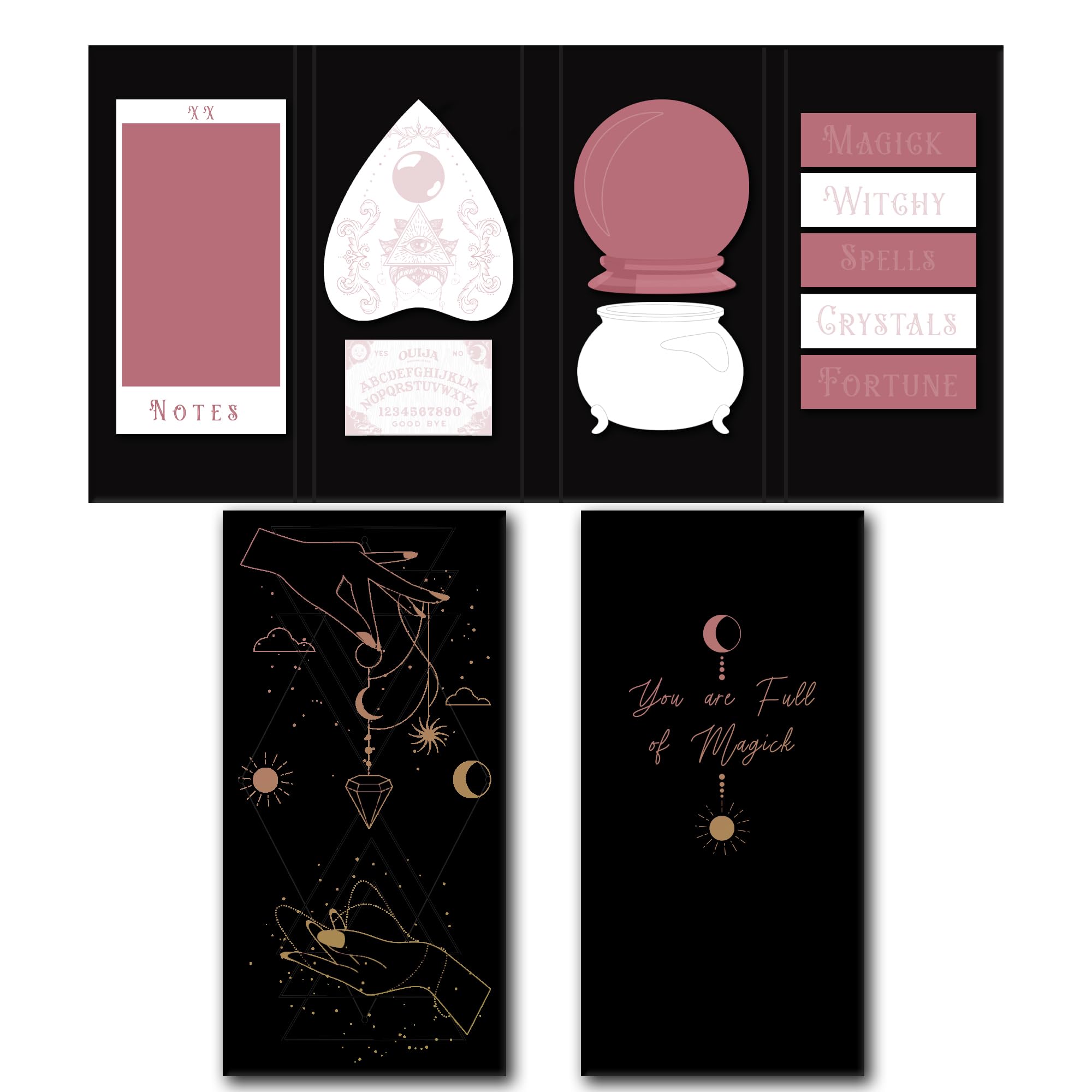 Full of Magick Sticky Note Booklet | 400 Sheets, 10 Pads with 40 Sheets ...