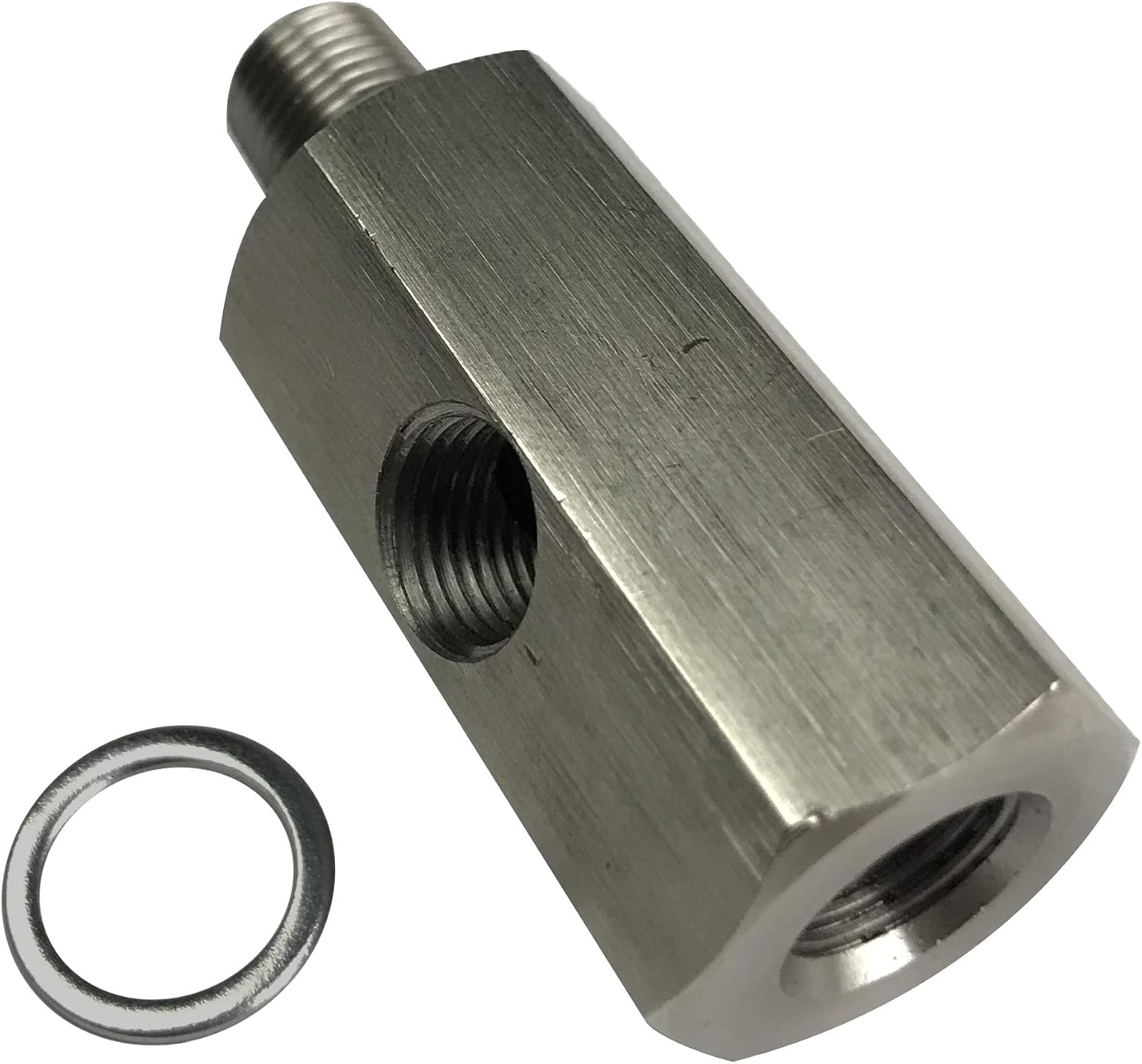 Amazon.com: 1/8 NPT Oil Pressure Sensor Tee Adapters Turbo Supply Feed ...