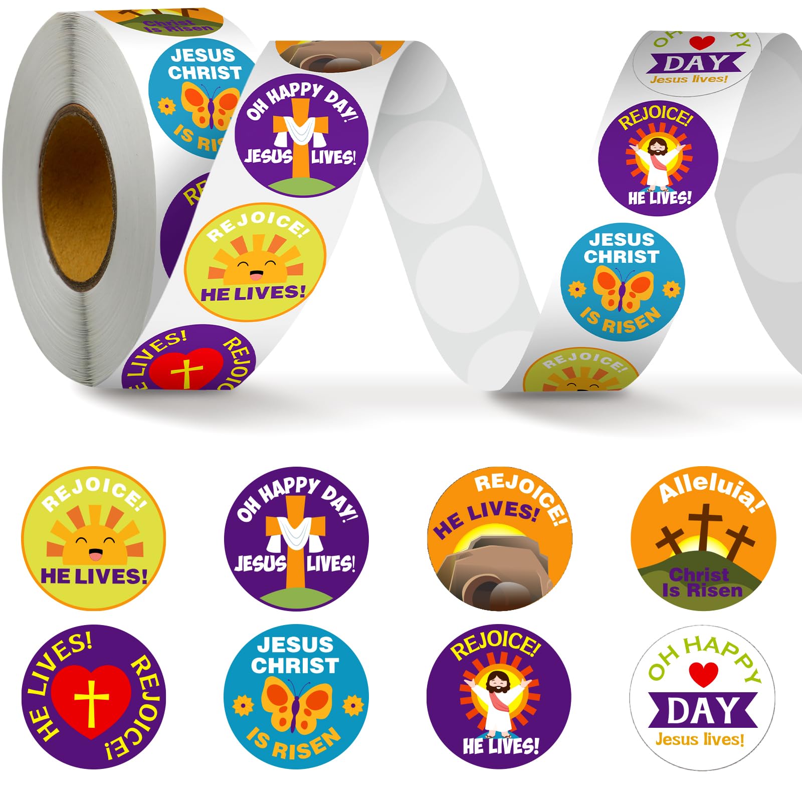 Mua 1000 Pcs He Lives Easter Stickers Jesus Christian Religious ...