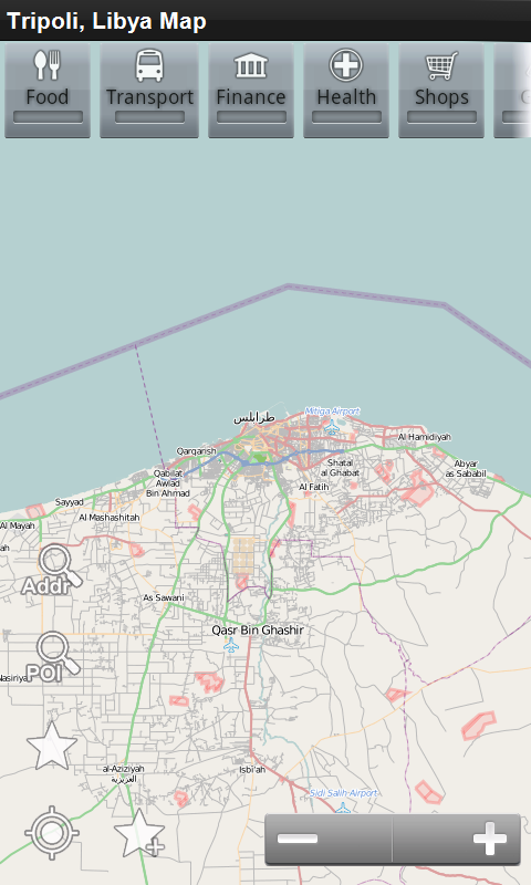 Tripoli, Libya Offline Map: PLACE STARS:Amazon.com:Appstore for Android